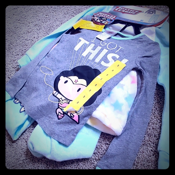 justice league | Pajamas | Justice League Girls 4 Piece Sleepwear Set ...